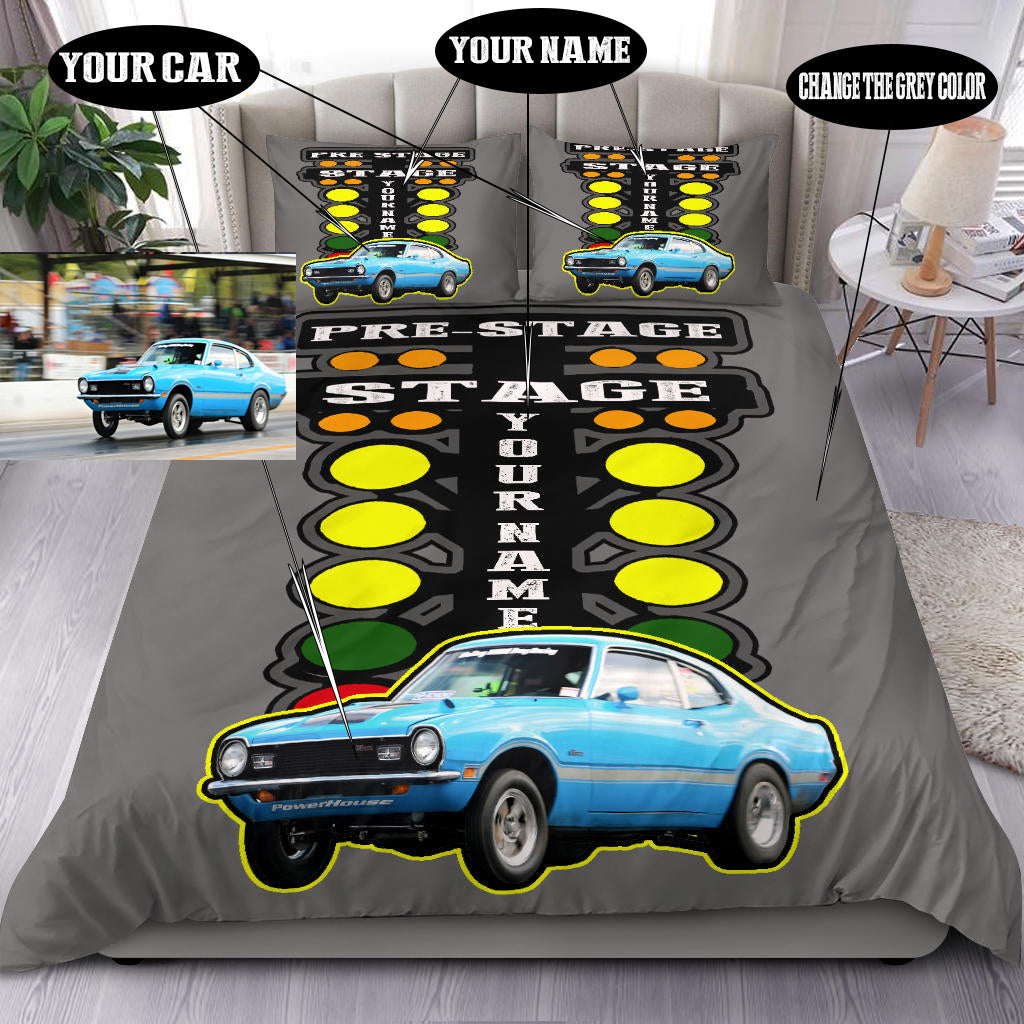 Personalized Drag Racing Bedding Set V2