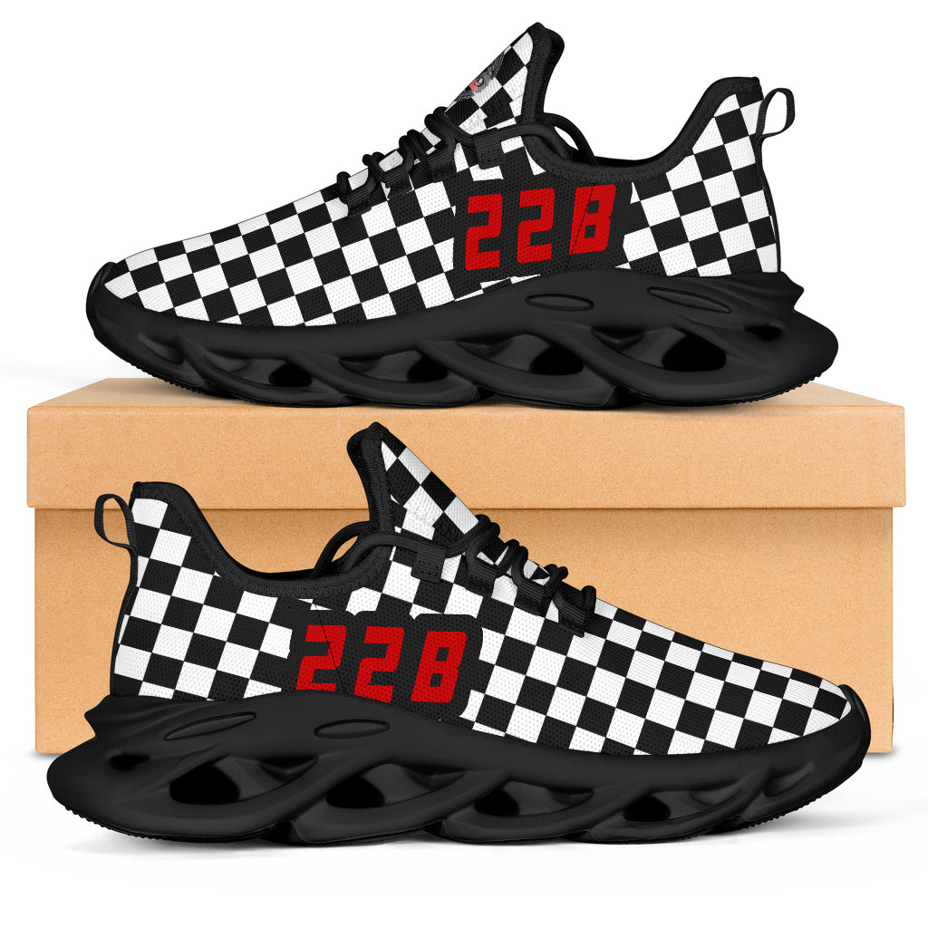 Custom M-Sole Sneakers Number 22B Red