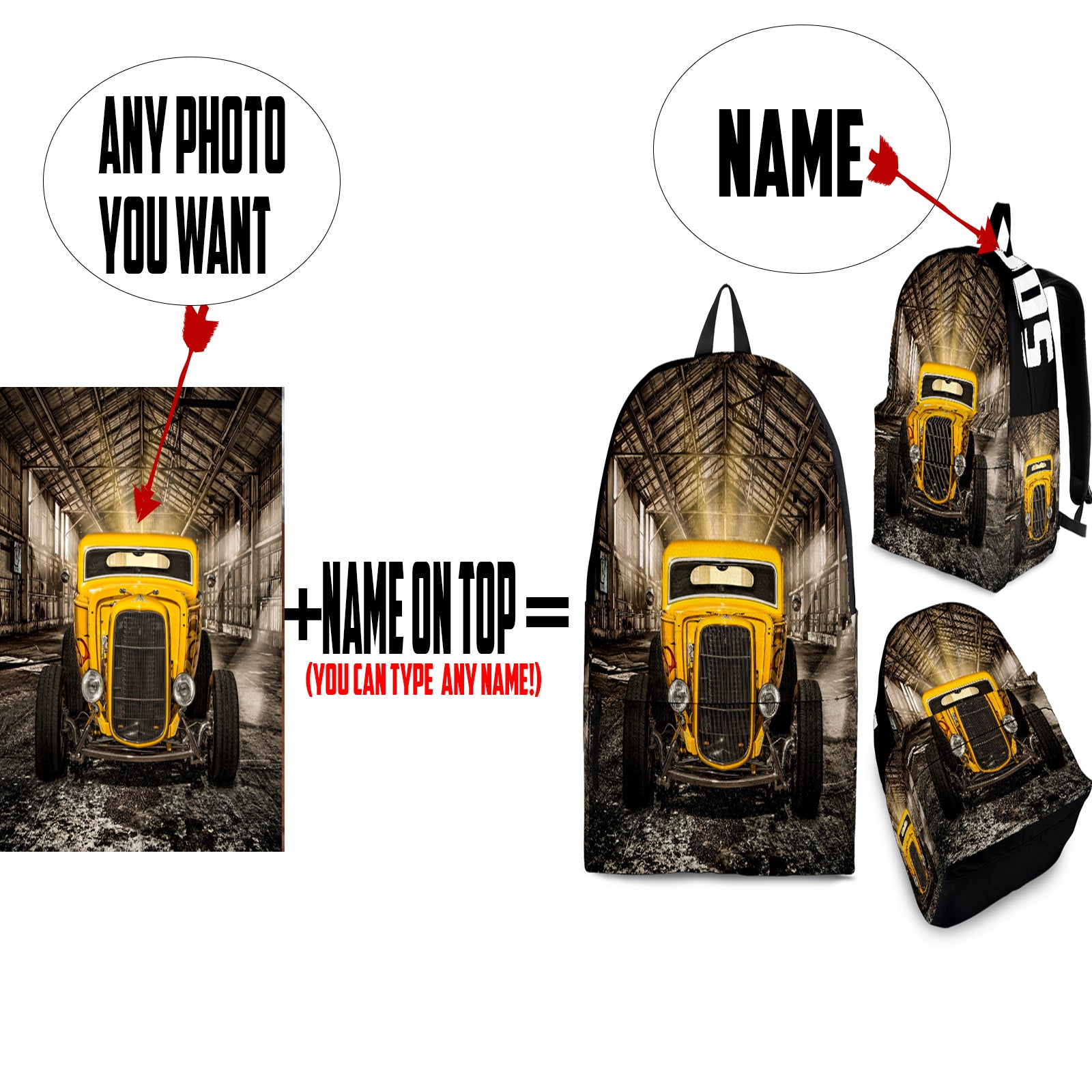 Custom HOT RODS Backpack