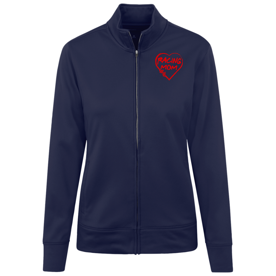 Racing Mom Sport-Tek Full-Zip Fleece Jacket | Lightweight Trackside Style