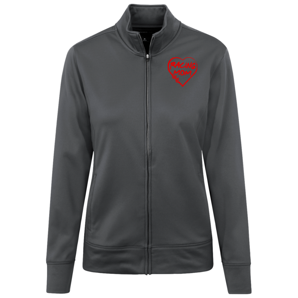Racing Mom Sport-Tek Full-Zip Fleece Jacket | Lightweight Trackside Style