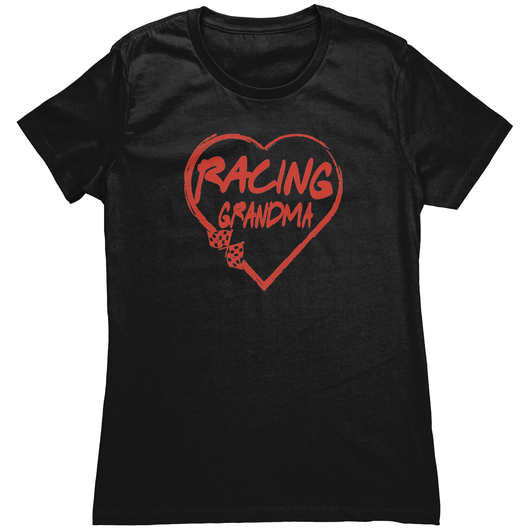 Racing Grandma Heart Tees
