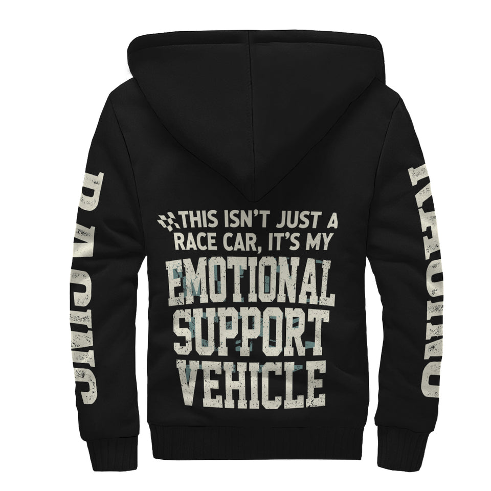 Emotional Support Vehicle Sherpa Jacket | Warmest Racing Gear