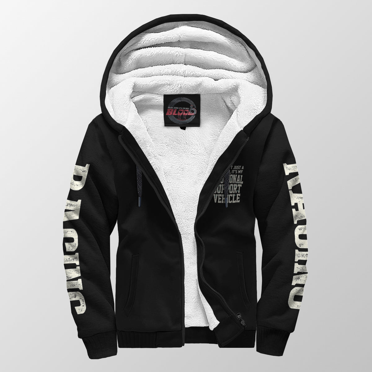 Emotional Support Vehicle Sherpa Jacket | Warmest Racing Gear