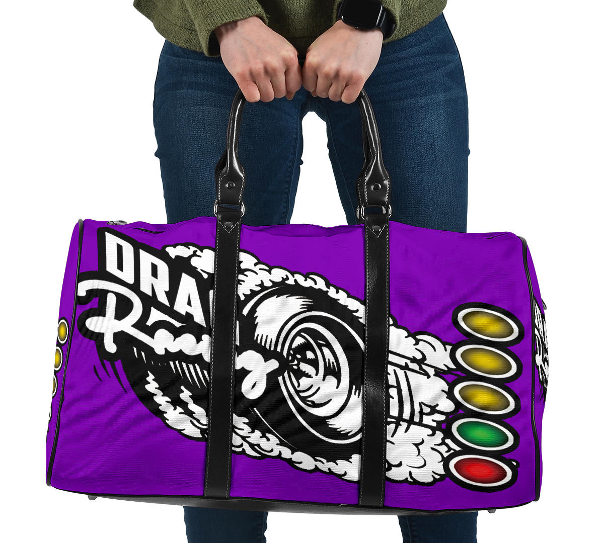 Drag Racing Travel Bag Purple