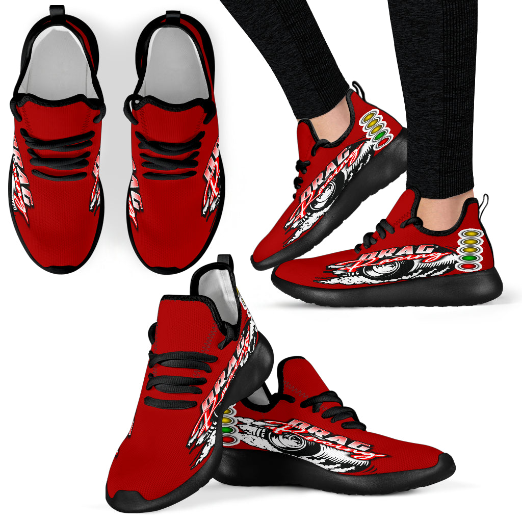 Drag Racing Mesh Sneakers Red