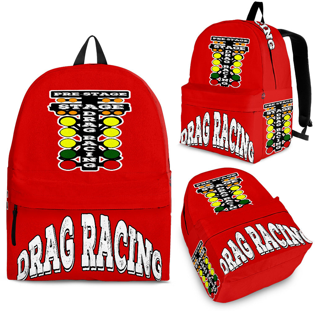 Drag Racing Backpack Red