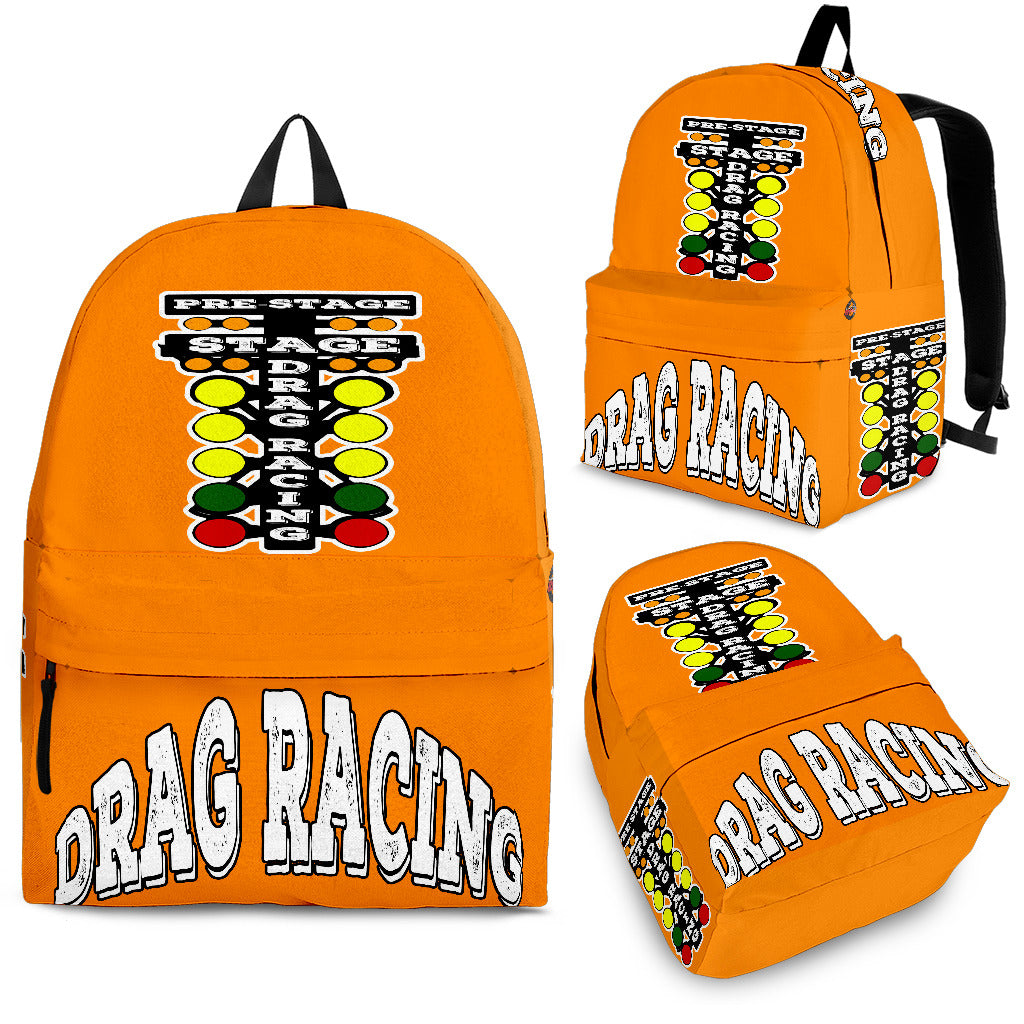Drag Racing Backpack Orange