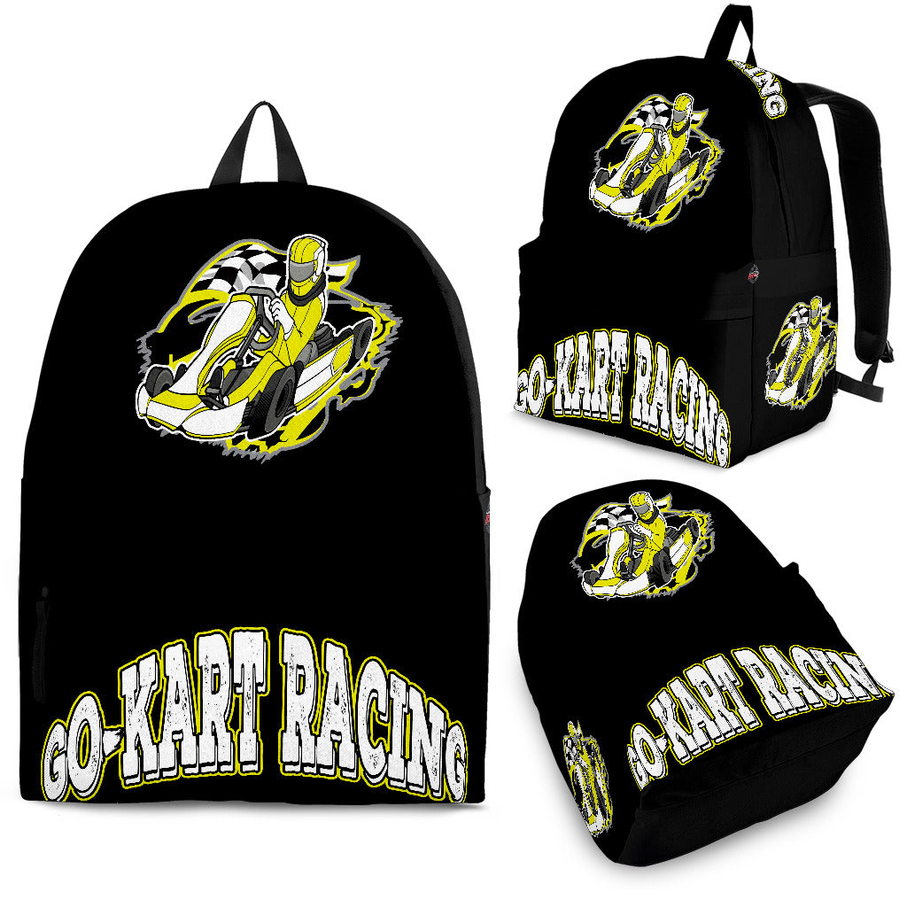 Go-Kart Racing Backpack Yellow