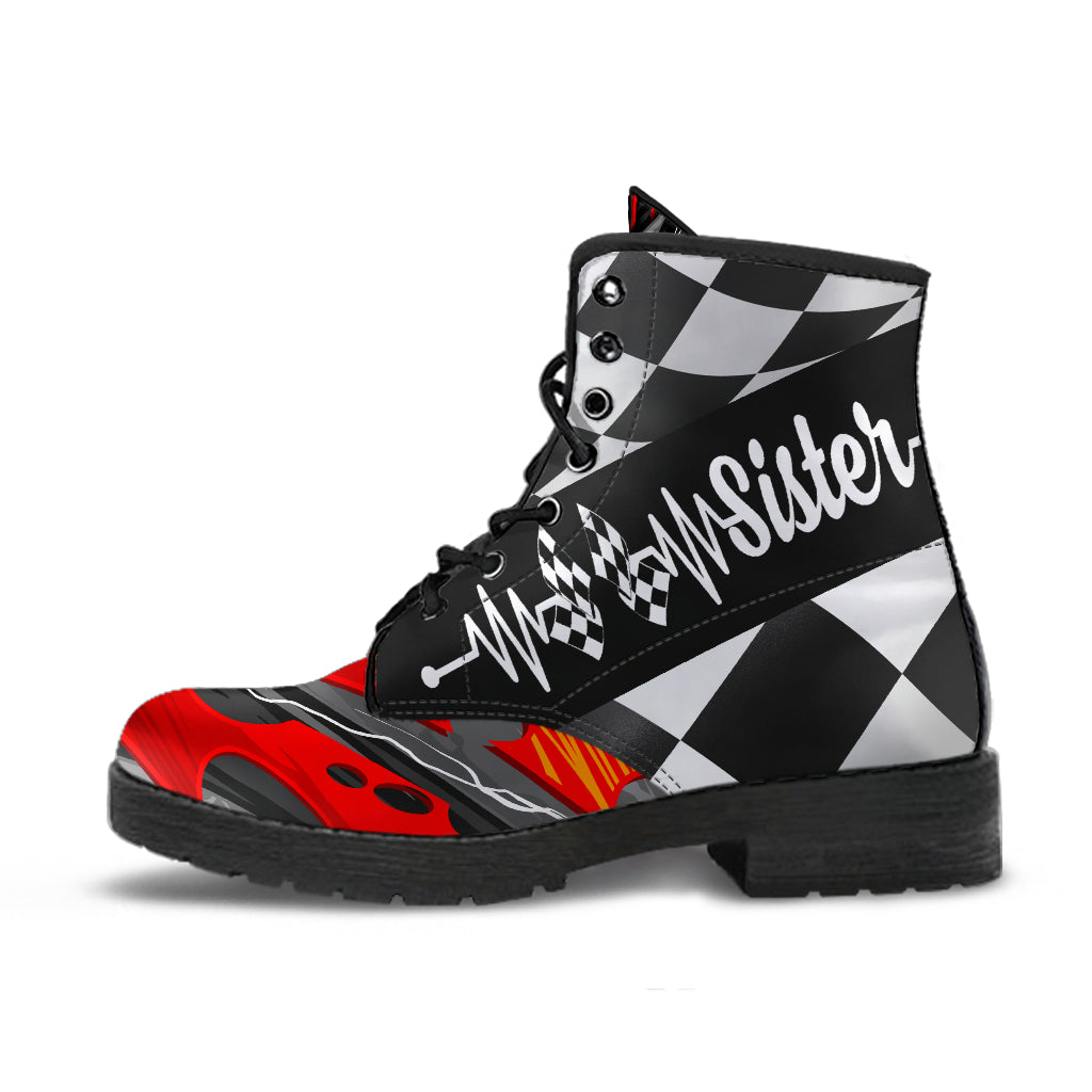 Racing Sister Heartbeat Boots