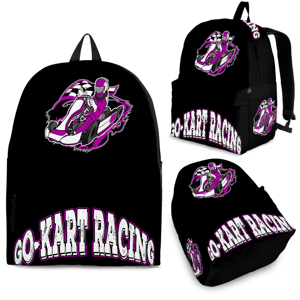 Go-Kart Racing Backpack Pink