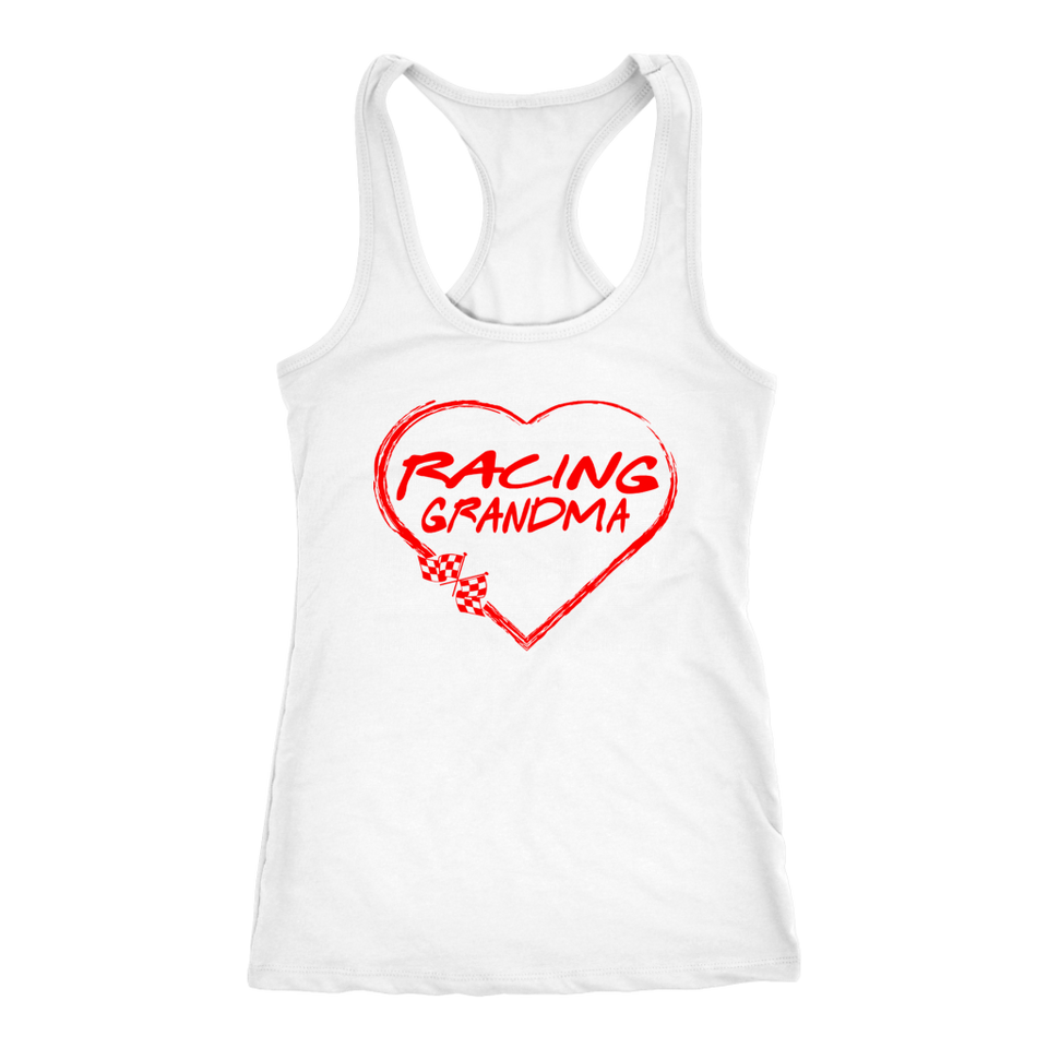 Racing Grandma Heart T-Shirts!