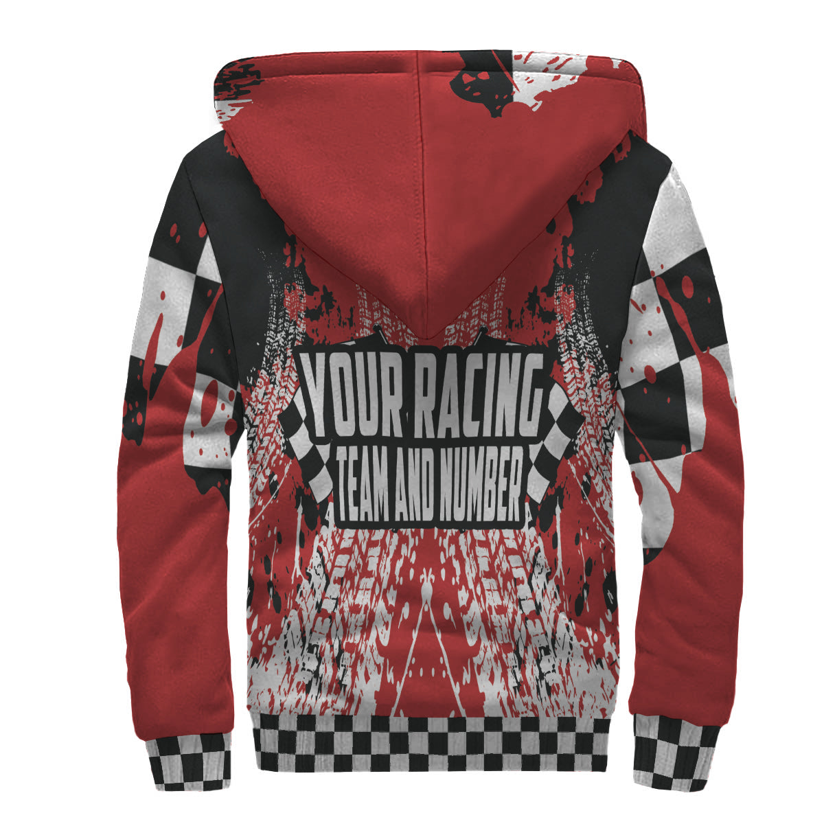Custom Racing Sherpa Jacket Red