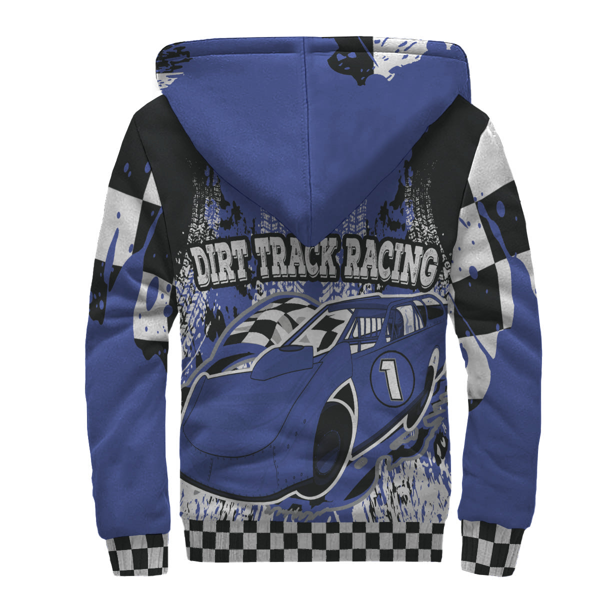 Custom Late Model Sherpa Jacket Blue