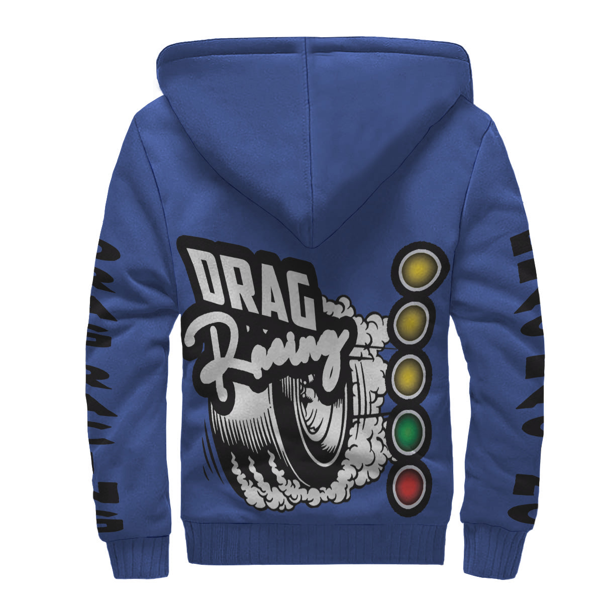 Drag Racing Sherpa Jacket Blue