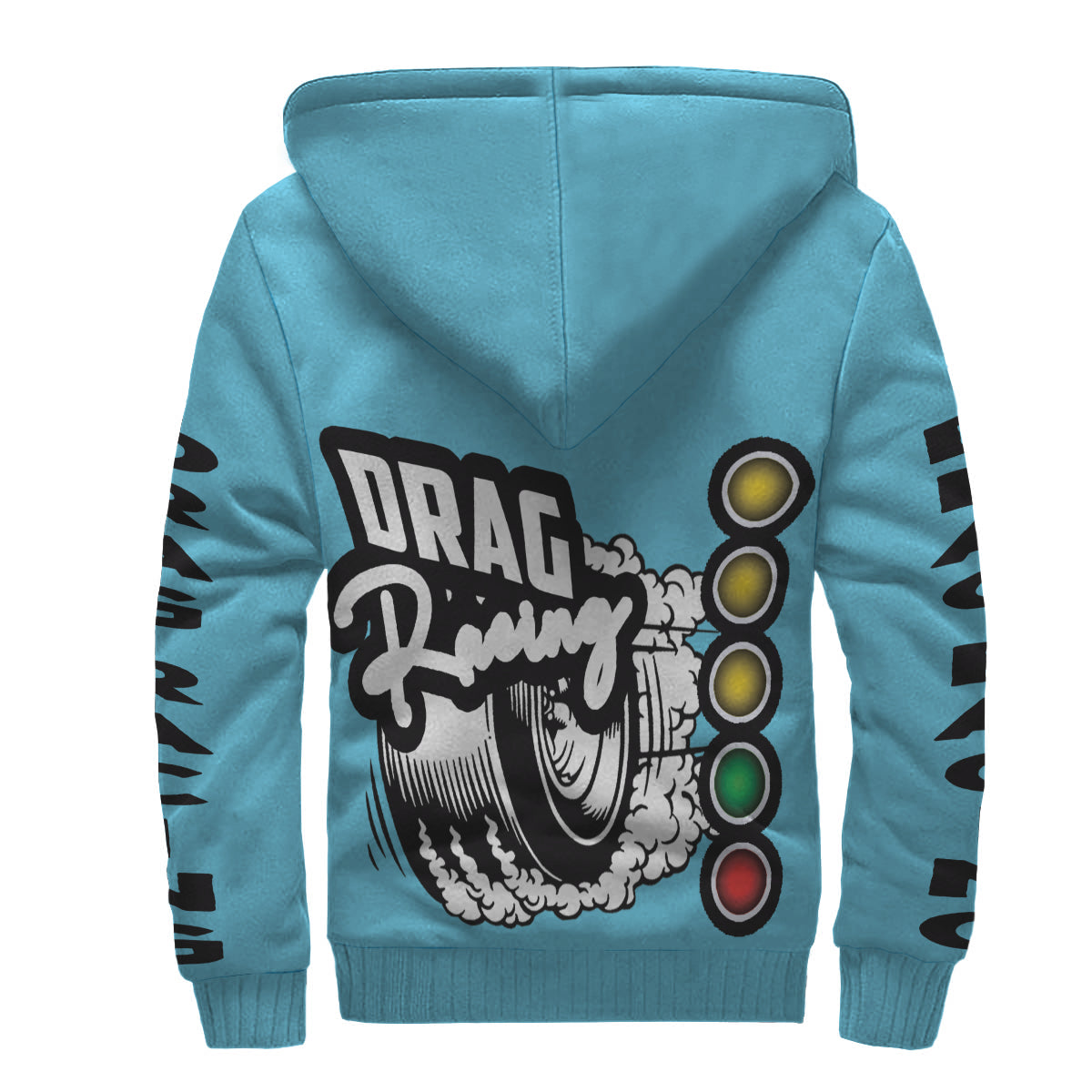 Drag Racing Sherpa Jacket Carolina Blue