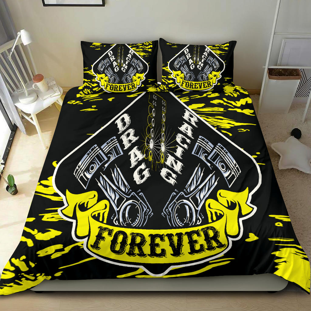 Drag Racing Bedding Set NEW Yellow