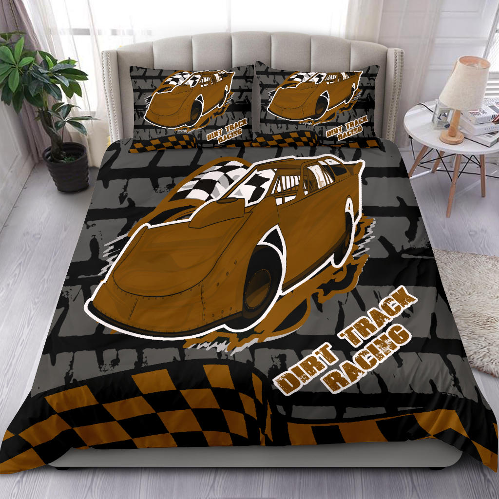Dirt Track Racing Late Model Bedding Set Muddy