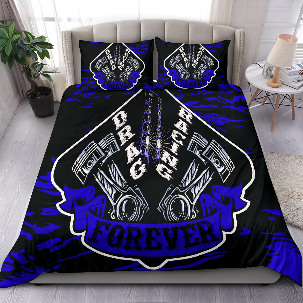 Drag Racing Bedding Set NEW Blue