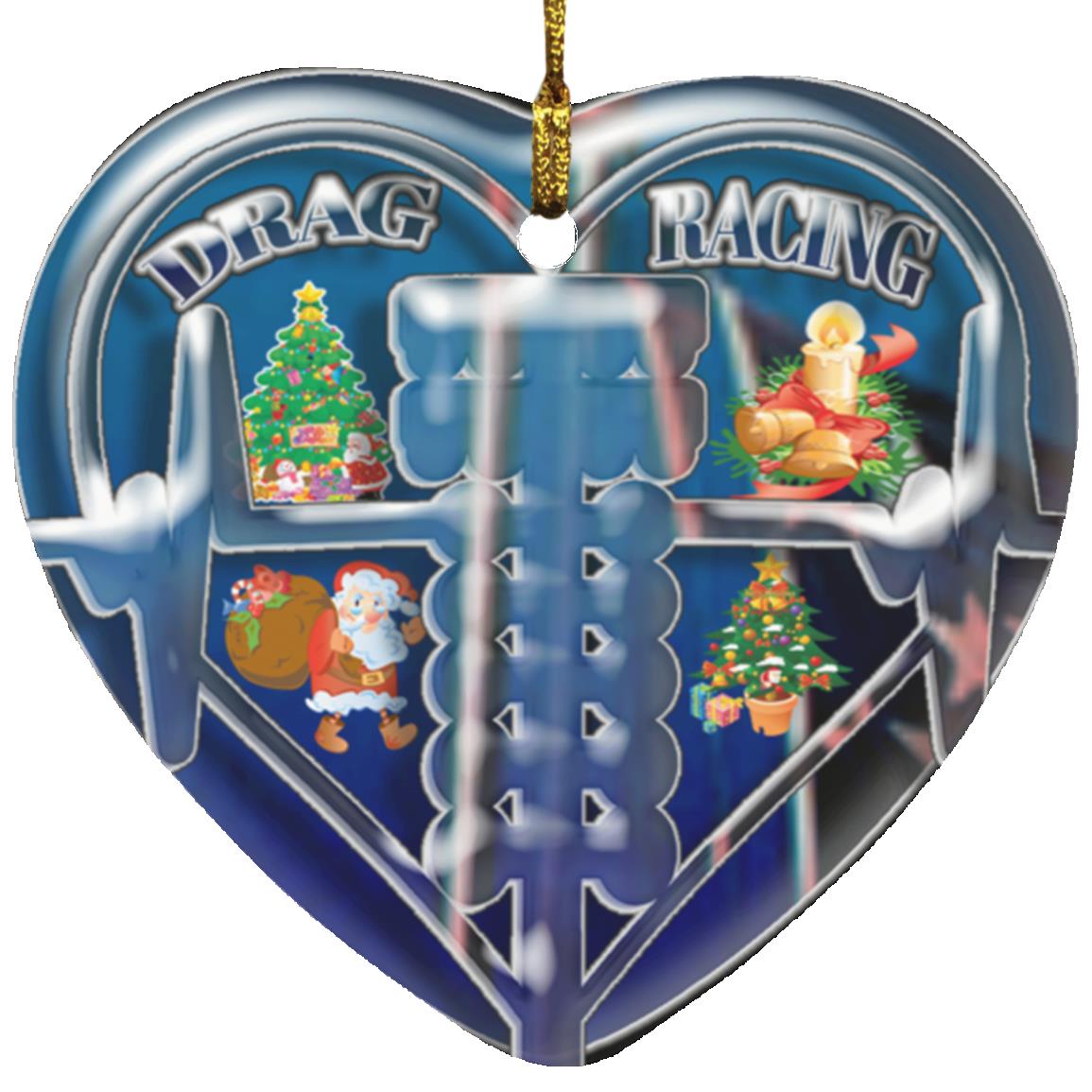 USA Drag Racing Ornament