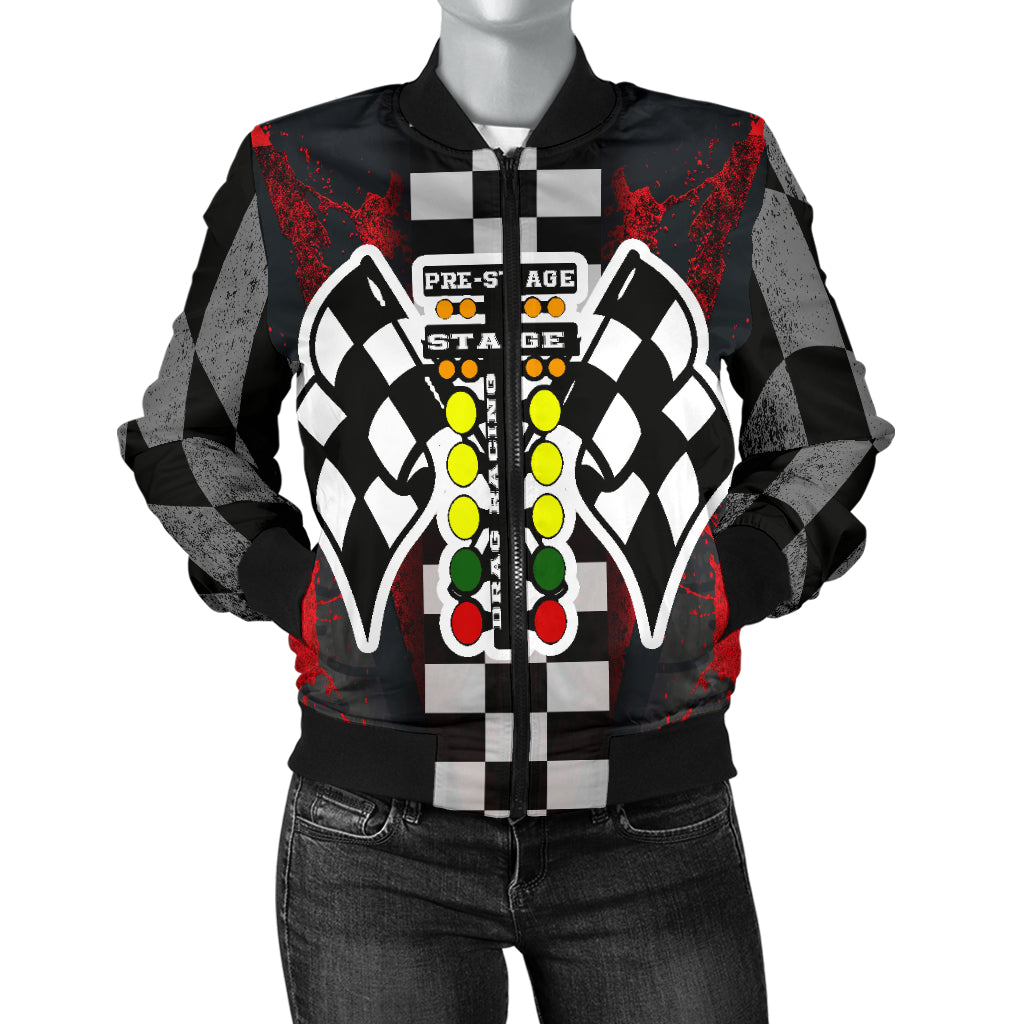 Drag Racing Women's Bomber Jacket RBR