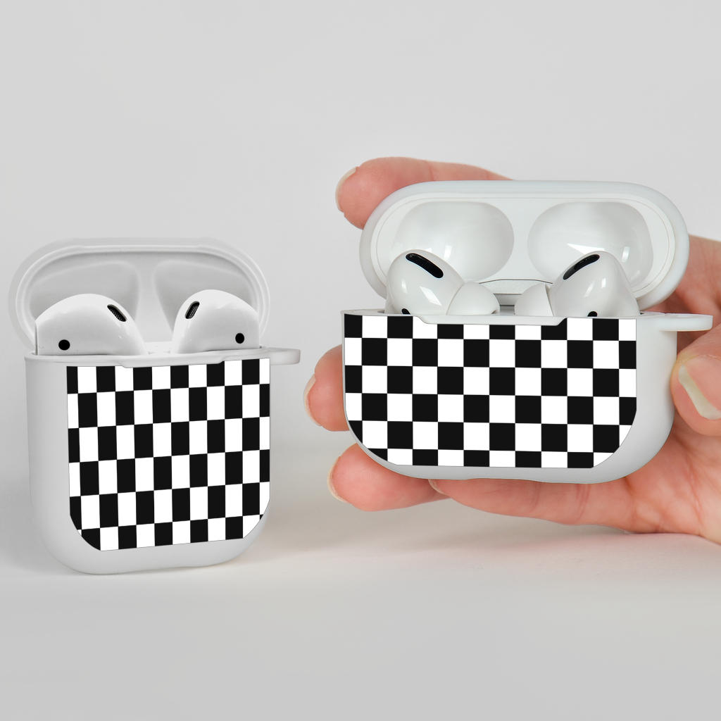 Racing Checkered Flag Airpods Case