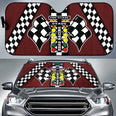 Drag Racing Windshield Sun Shade Maroon (ABOUT 2 WEEKS DELIVERY)