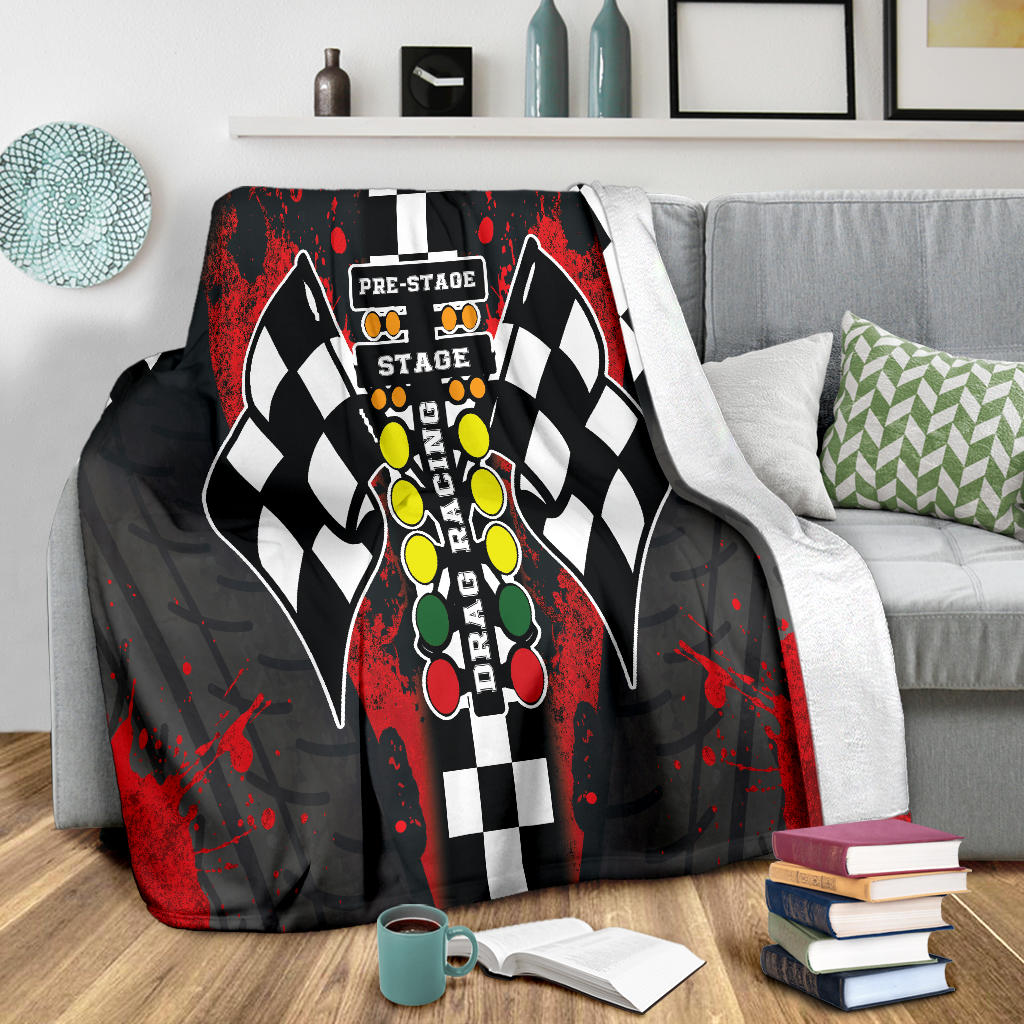 Drag Racing Blanket Red