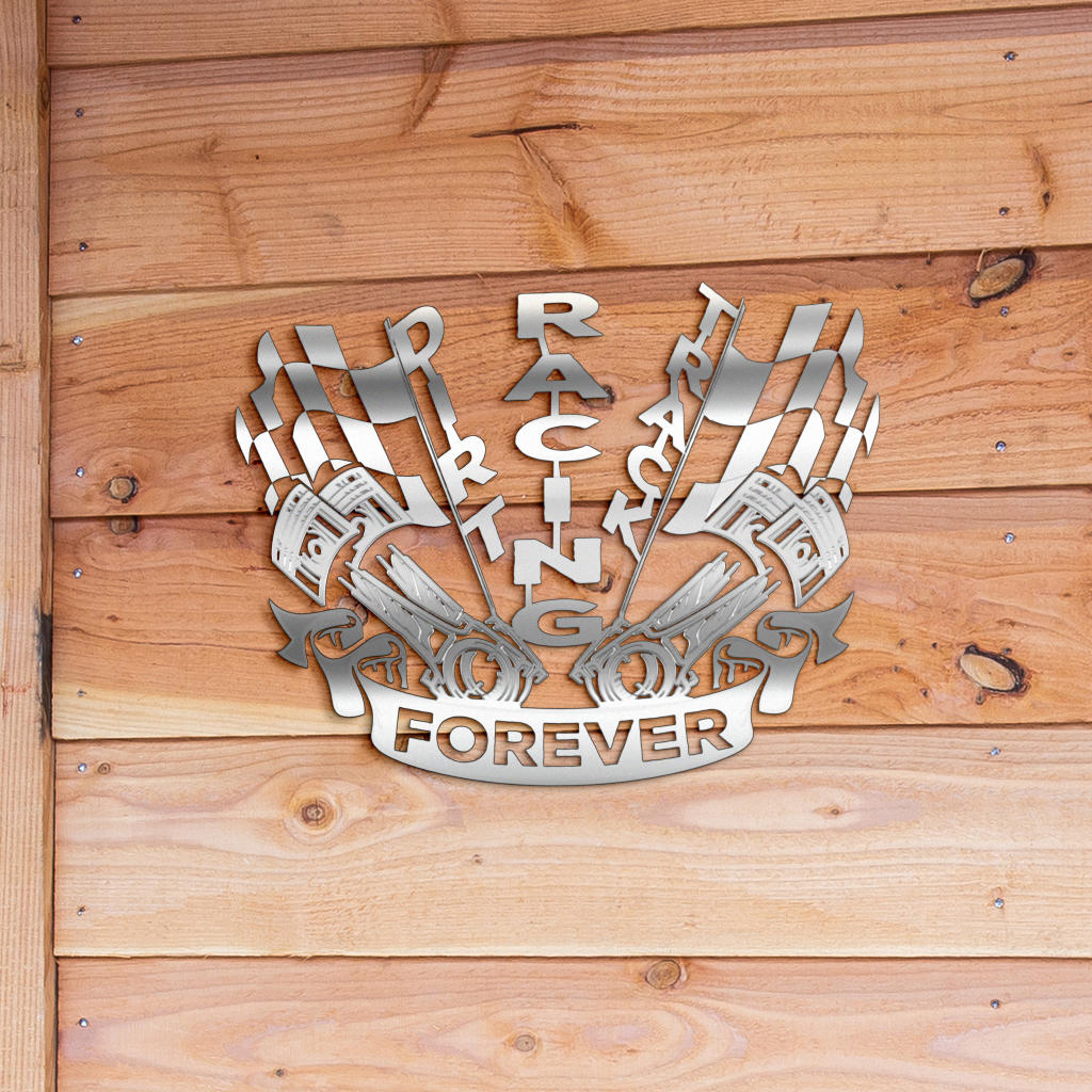 Dirt Track Racing Forever Metal Sign