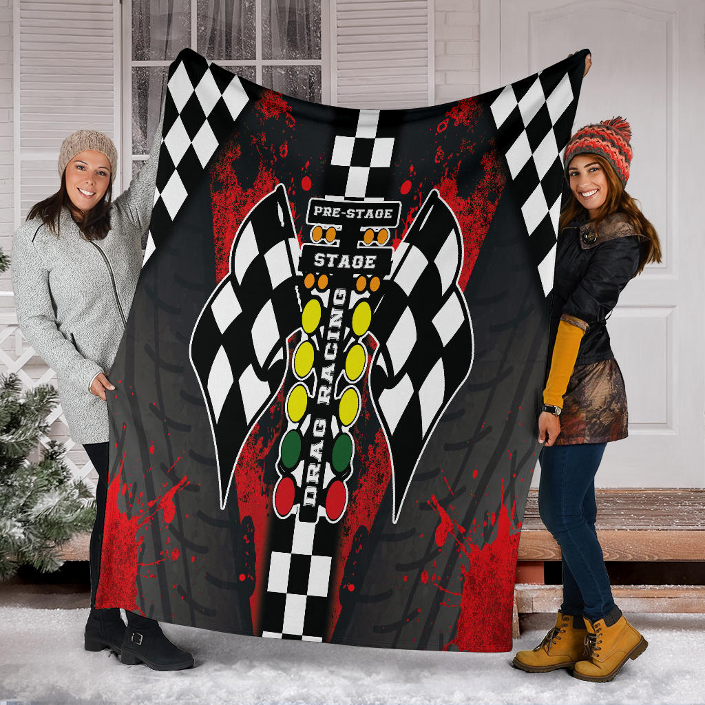 Drag Racing Blanket Red