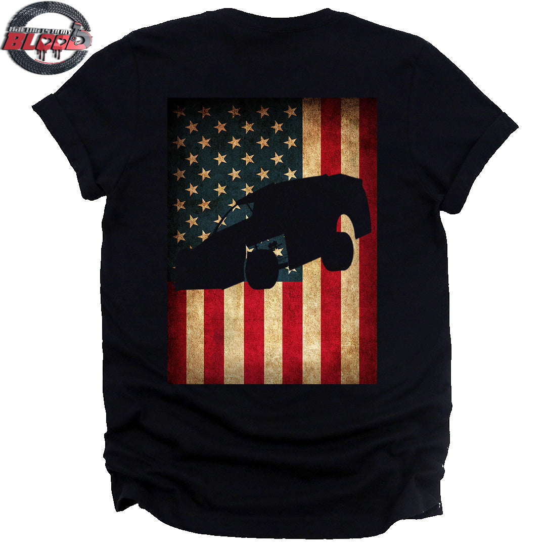 Modified USA Distressed Flag T-Shirts