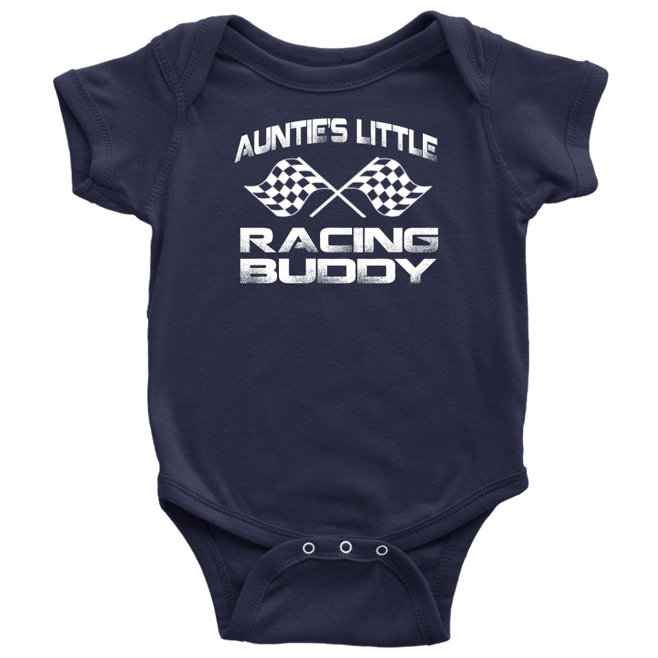 Auntie's Little Racing Buddy Onesies And T-Shirts!