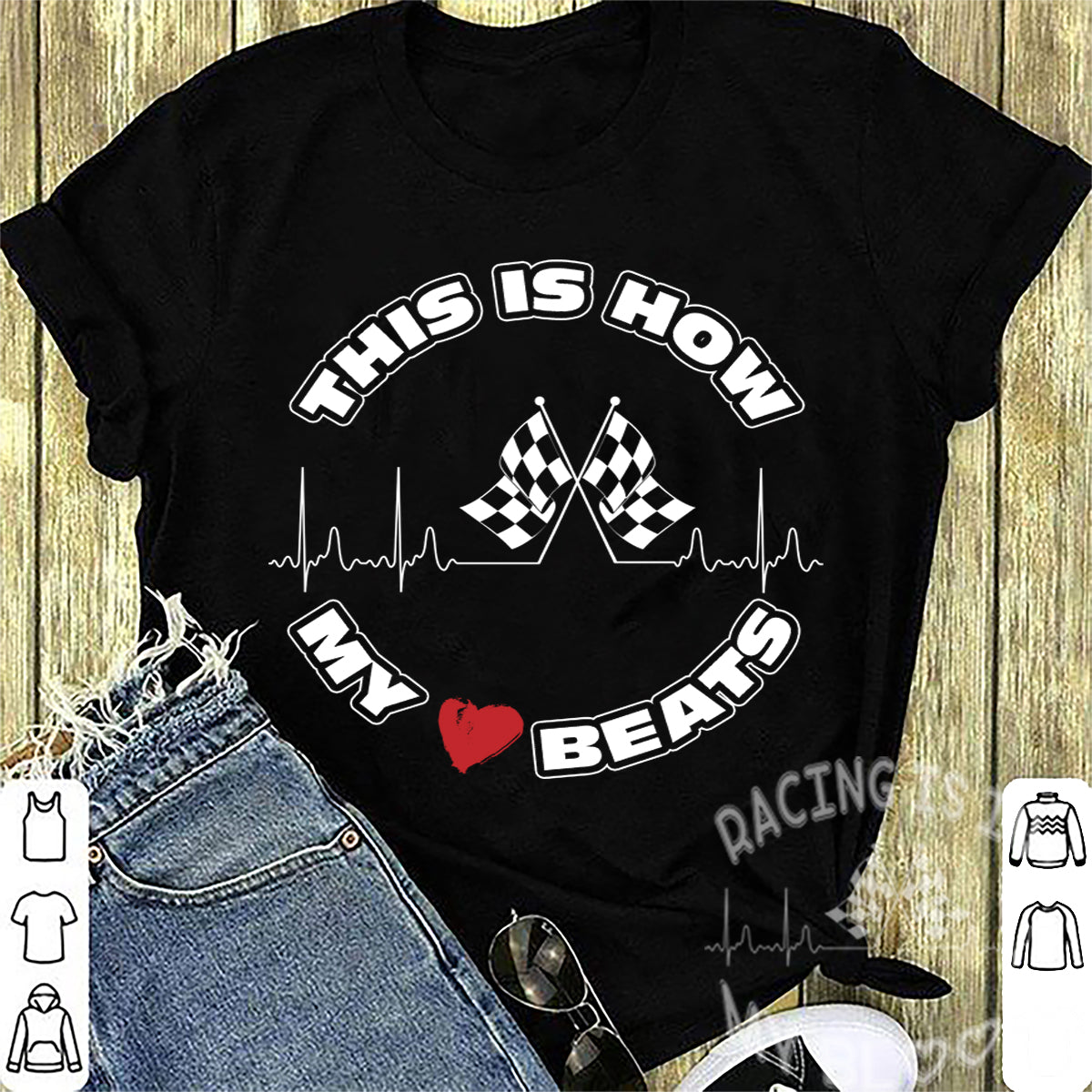 This Is How My Heart Beats Racing T-Shirts!